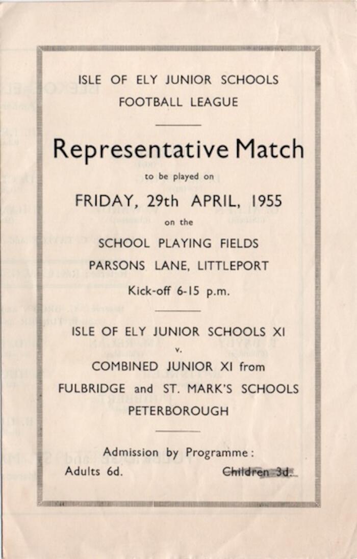 Littleport Society CollectiveAccess : Event Programme : Isle of Ely ...